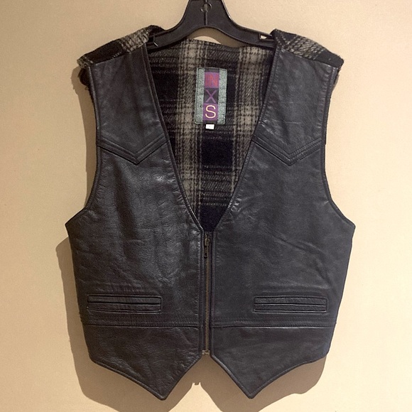 INXS | Jackets & Coats | Vintage Inxs Leather Vest | Poshmark